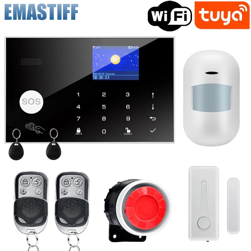 Wifi-GSM-Alarm-System-433MHz-Home-Burglar-Security-Alarm-Wireless-Wired ...