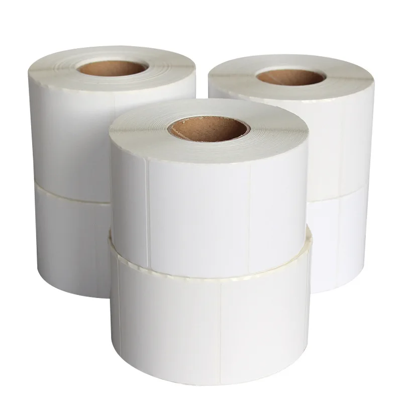 Single-Row-Waterproof-Blank-White-Direct-Print-Thermal-Paper-Sticker ...