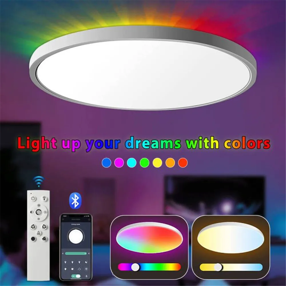 Smart-ceiling-lamp-led-lamp-for-bedroom-ceiling-lights-with-App-Remote ...