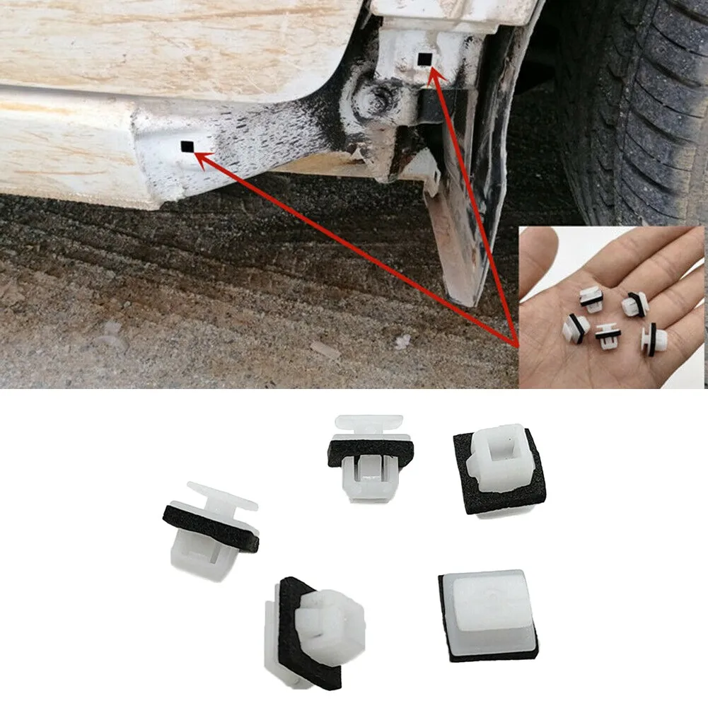 10*Car Sill Moulding Side Skirt Trim Clips For Honda Buckle White ...
