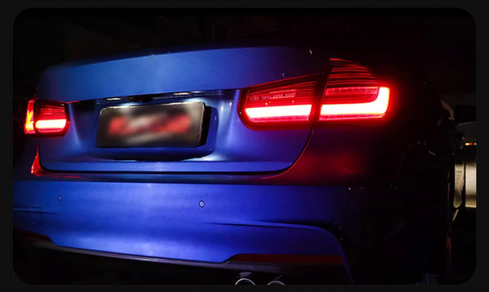 Car Lights for BMW F30 LED Tail Light 2013-2018 F35 F80 3D Rear Lamp 3 ...