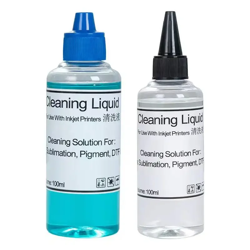 100ML Inkjet Printer Print Head Cleaner Cleaning Solution Liquid Fluid ...
