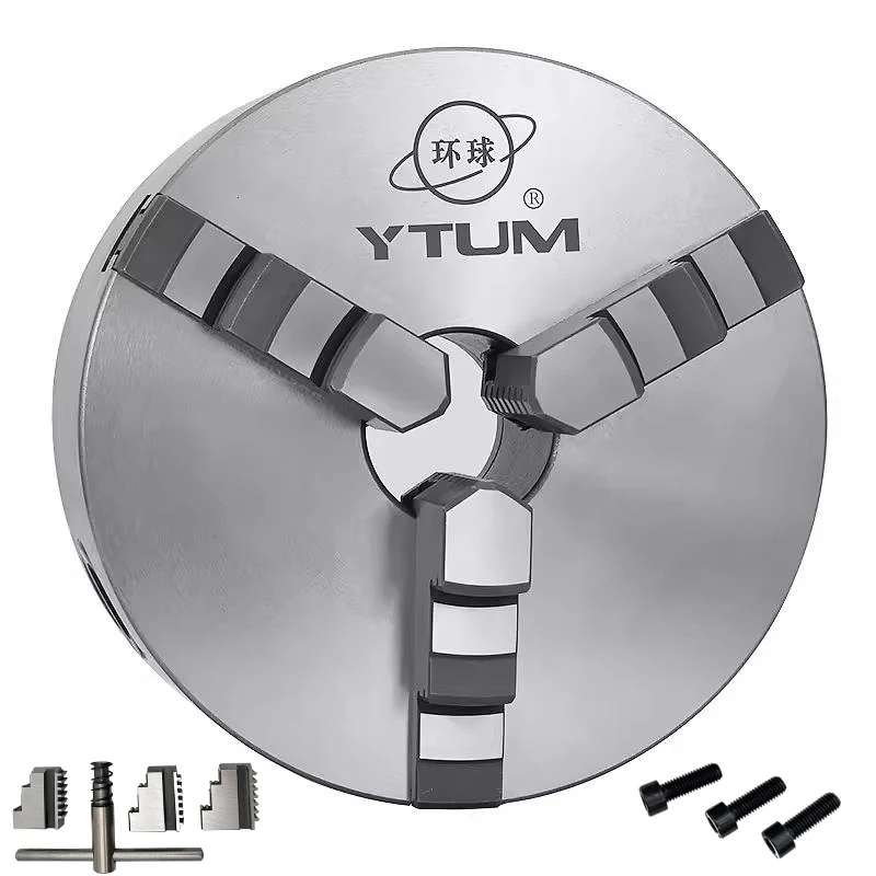 YTUM-Brand-Lathe-Chuck-125mm-High-Precision-3-Jaw-Self-Centering-Chuck ...