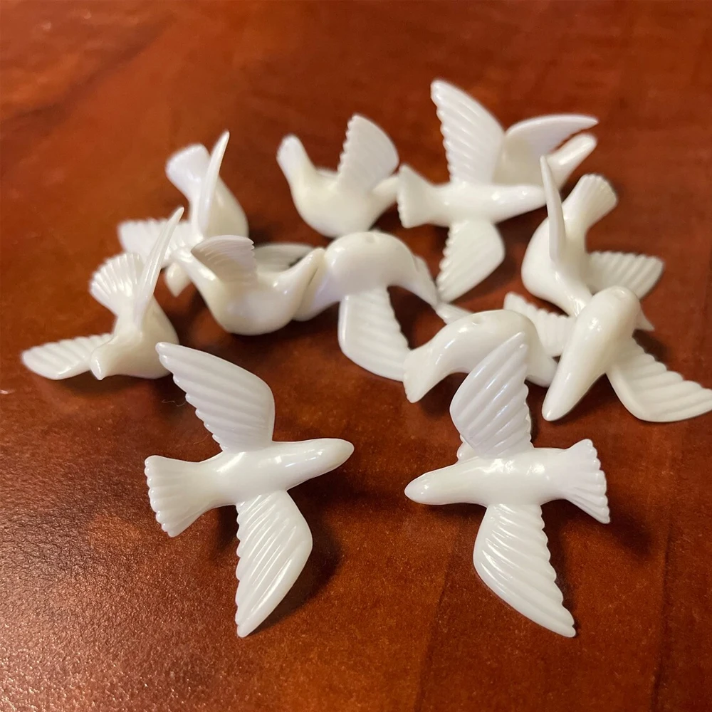 5-10pcs-Mini-White-Dove-Miniature-Tiny-Plastic-Figurines-Garden-Fairy ...