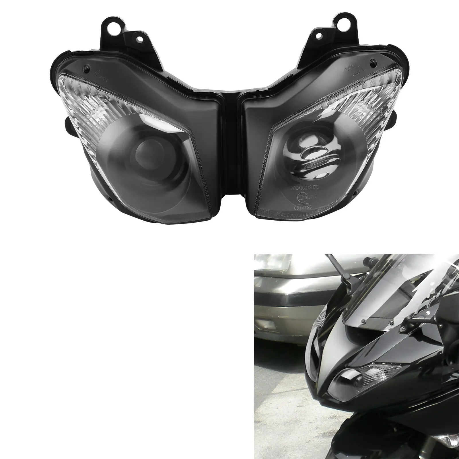 Motorcycle-Front-Headlight-Head-Lamp-For-Kawasaki-Ninja-ZX6R-ZX-6R-2009 ...