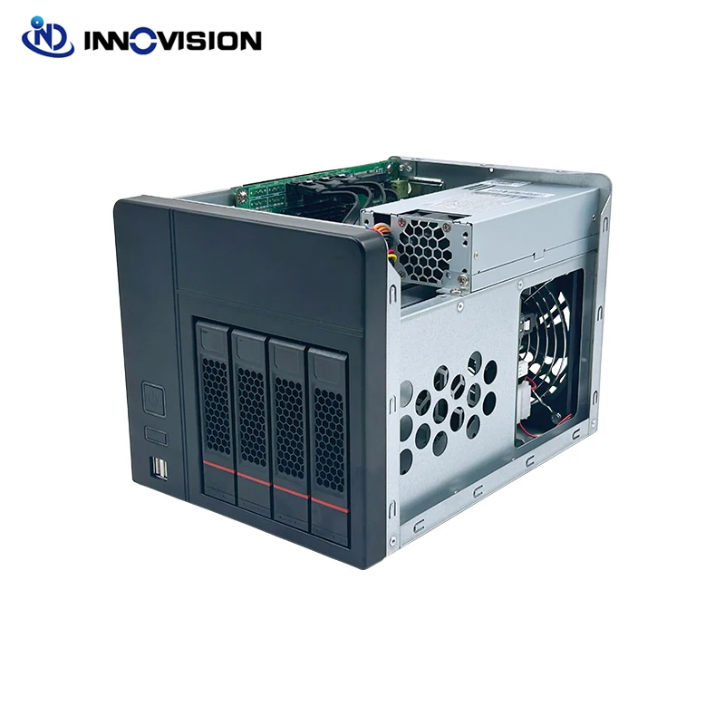 4Bay Barebone NAS Server Equipped N5095 Processor ITX Board With 150W ...
