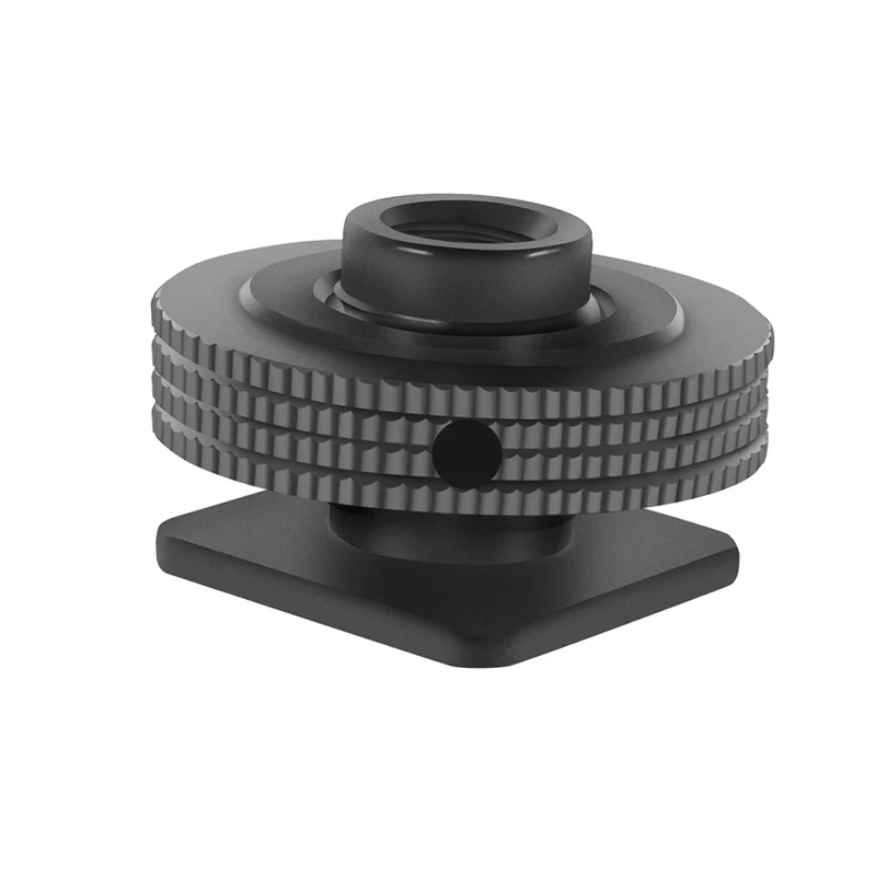 FEICHAO-Cold-Shoe-Mount-Adapter-with-1-4-Bottom-Hole-for-DSLR-Camera ...