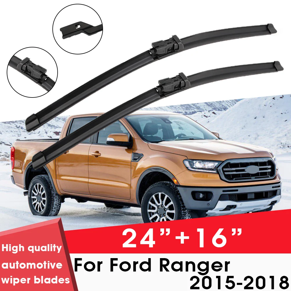 Car-Wiper-Blade-Blades-For-Ford-Ranger-2015-2018-24-16-Windshield ...