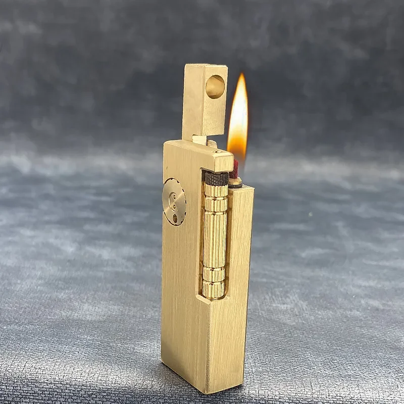 2024-New-Side-Slip-Ignition-Brass-Kerosene-Lighter-Personalized-Fuel ...