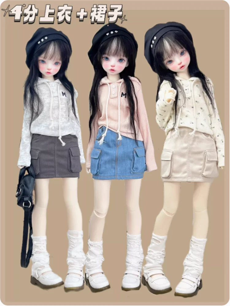 New-Arrival-BJD-Doll-Clothes-For-1-4-1-6-Doll-Casual-Top-Skirt-Dolls ...