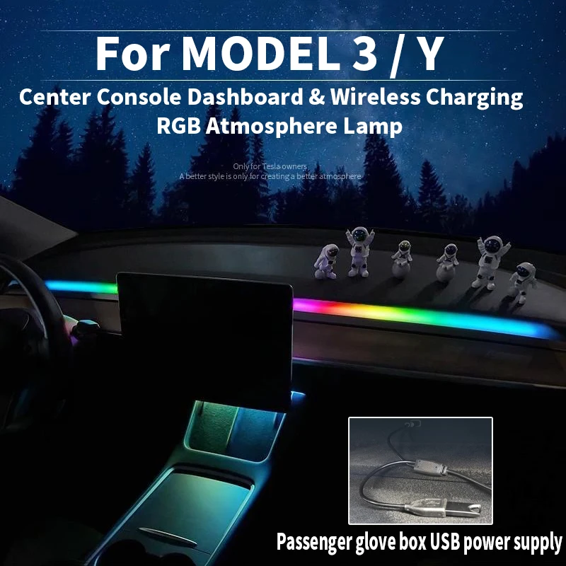 New-Upgrade-For-Tesla-Model-Y-3-Highland-RGB-Ambient-Light-Kit ...