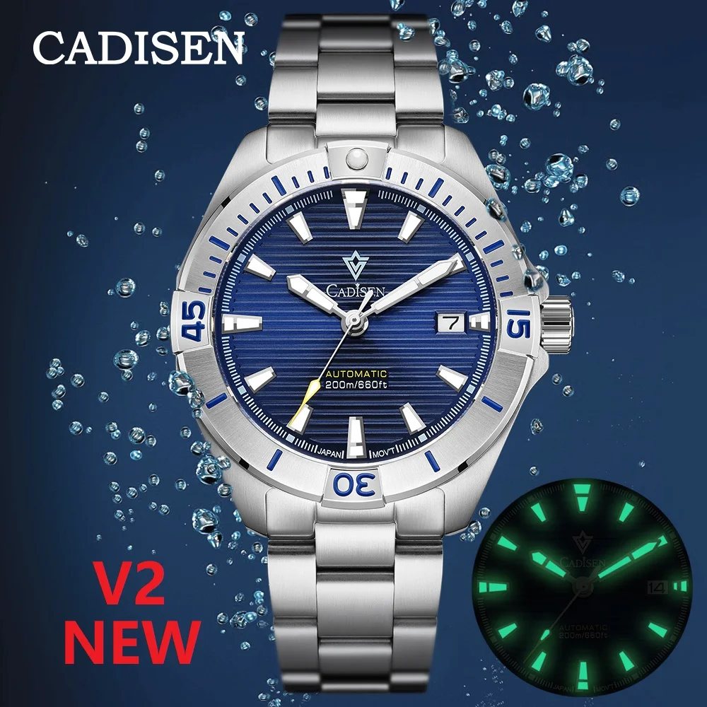 CADISEN NEW Top Brand Sports Men Mechanical Wristwatch Luxury Automatic NH35 Watch Men's ...