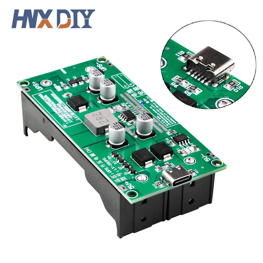 유형 C 15W 3A 18650 리튬 배터리 충전기 모듈 DC DC 스텝 업 부스터 빠른 충전 UPS 전원 공급 장치/컨버터 ...