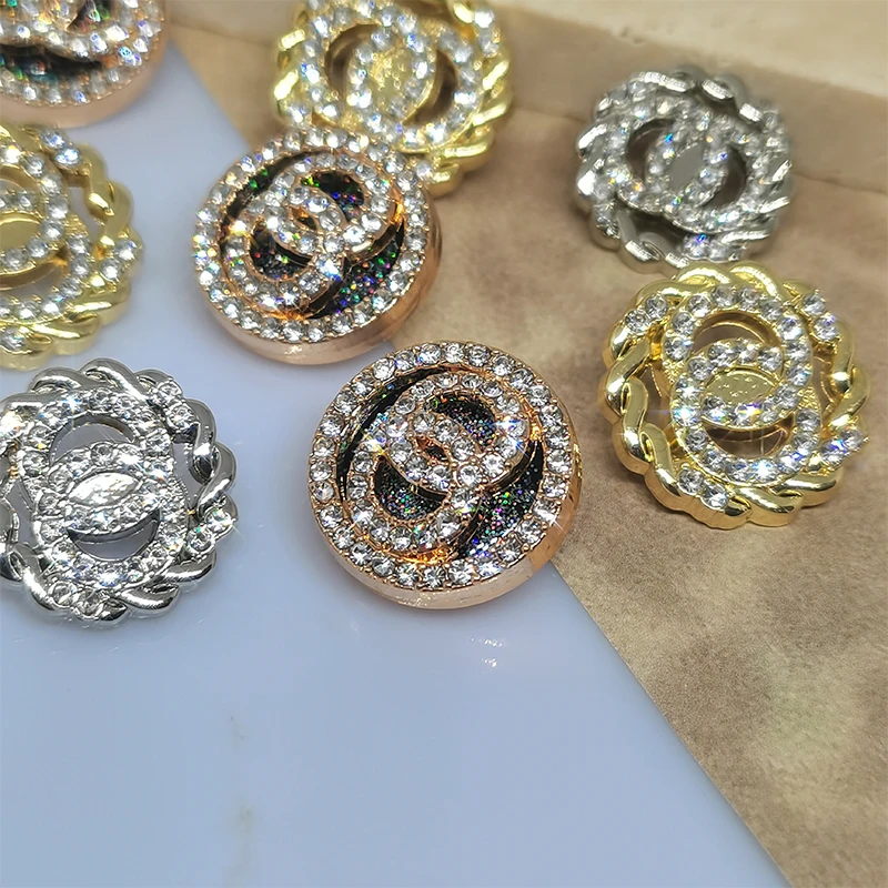Wholesale Luxury Rhinestone Shank Buttons Of Clothing High Quality ...