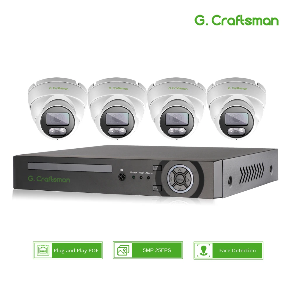 XMeye-6MP-POE-IP-Camera-System-Kits-Dome-2-8mm-Face-Detection-AI ...