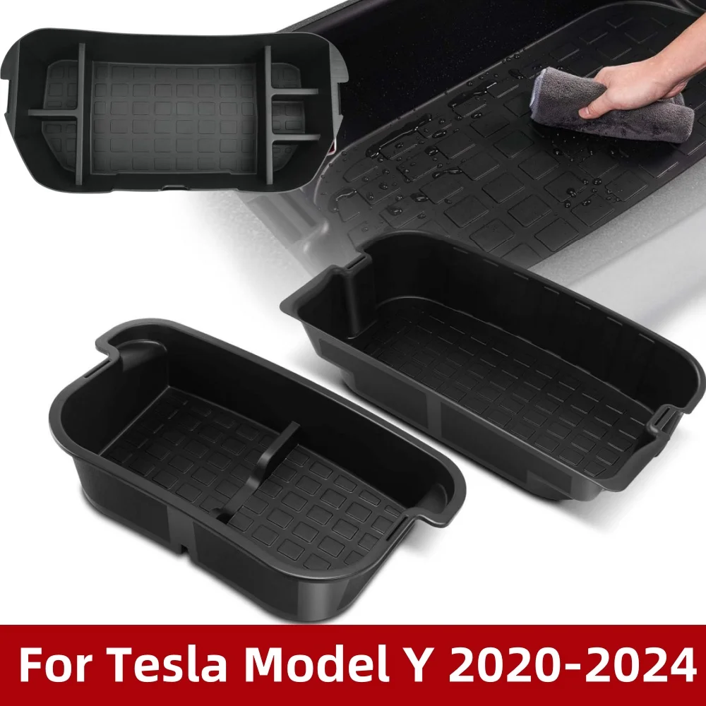 For-Tesla-Model-Y-2020-2024-Front-and-Rear-Luggage-Compartment-Storage ...