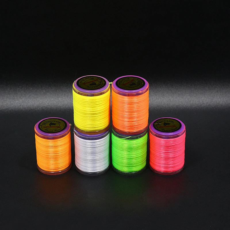 Fil de pêche,Fil de fixation de pêche à la mouche,cordes couleurs fluo ...
