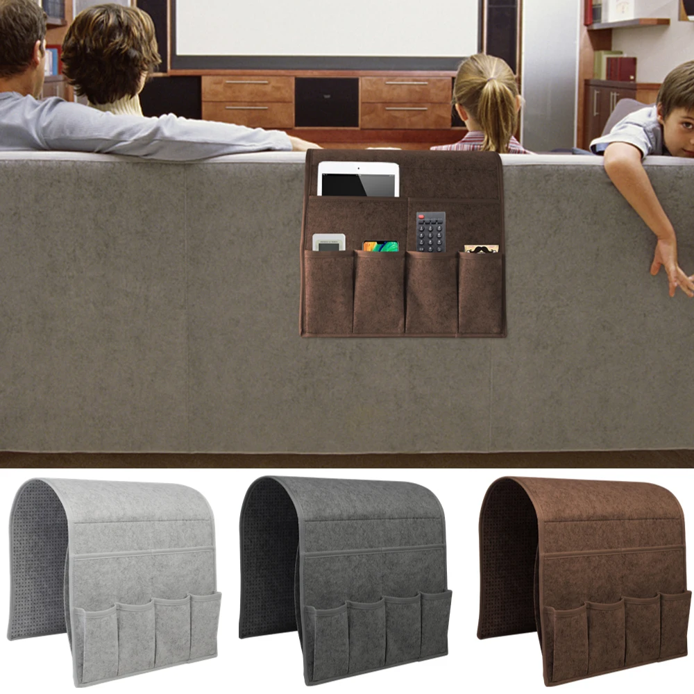 Household-Armchair-Caddy-Felt-Couch-Recliner-Armrest-Organizer-for ...