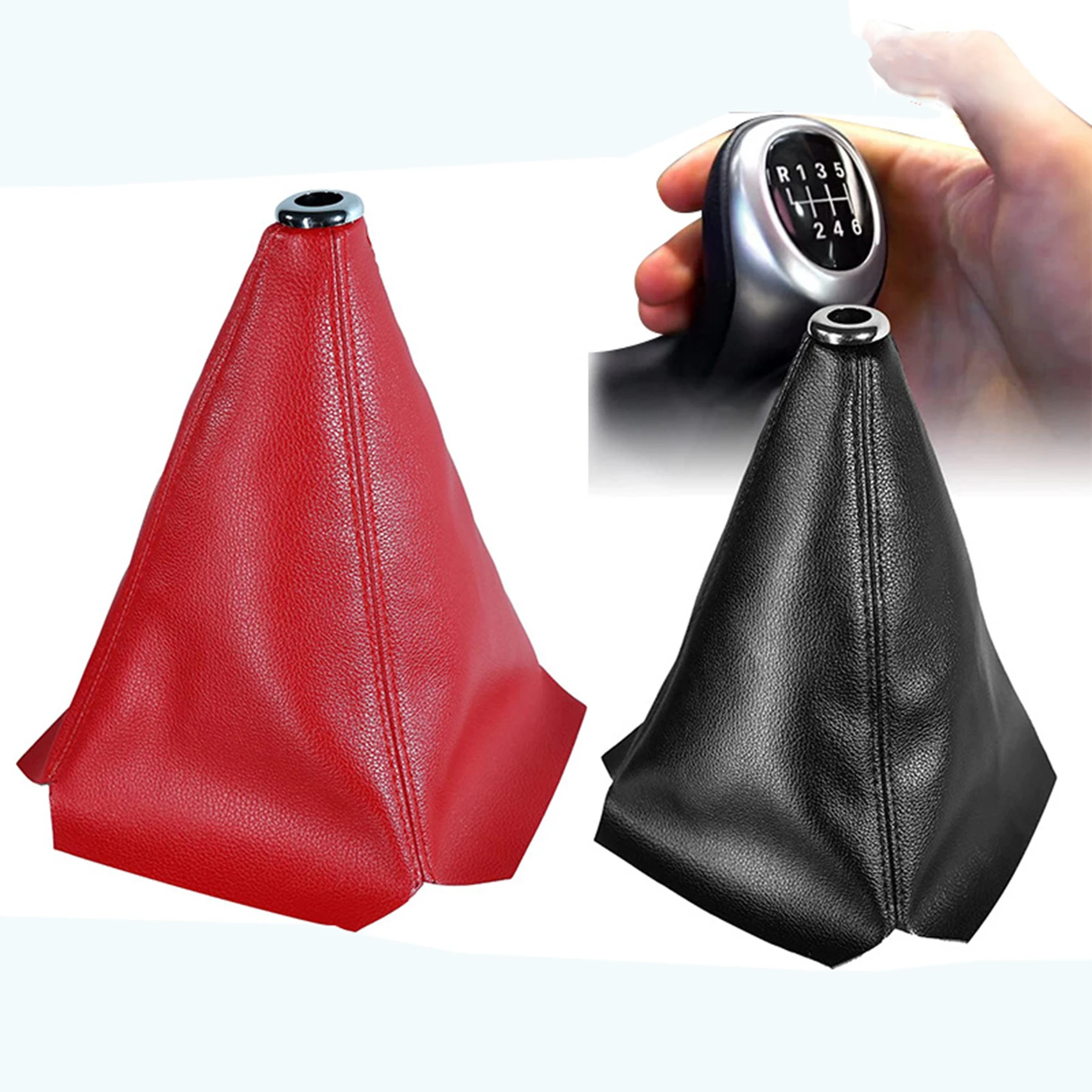 Universal-PU-Leather-Shifter-Lever-Dust-Proof-Cover-Case-Automobile ...