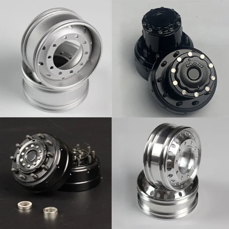 1-Pair-Metal-Front-rear-Hub-Wheel-Spindle-Head-Brake-Drum-for-1-14 ...