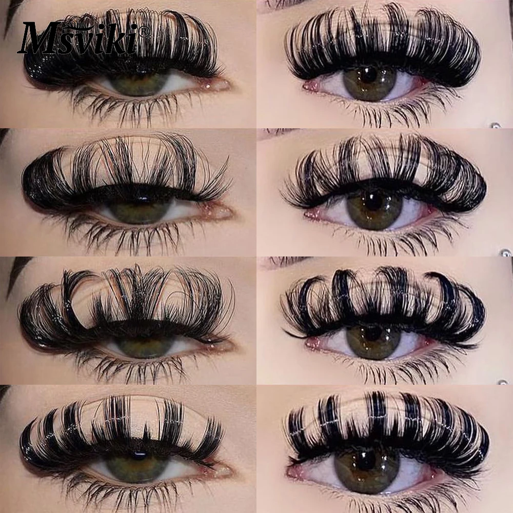 3D 5D Russian Strip Lashes Bulk Wholesale 10/30/50 Pairs DD Curl Mink ...