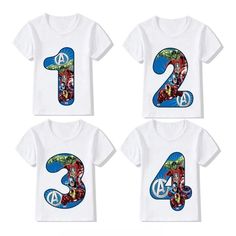 Disney-Marvel-Hero-Birthday-Party-Cartoon-T-Shirt-Girls-Children-Tshirt ...