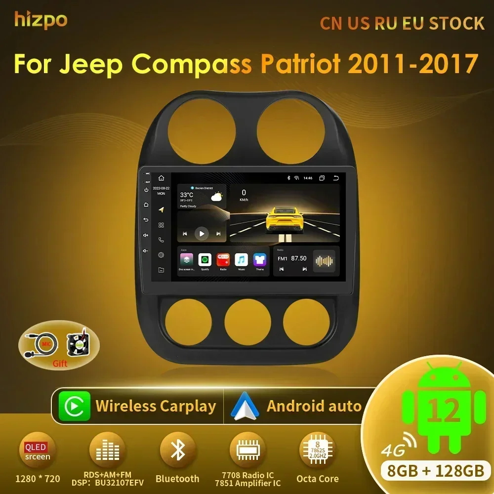Hizpo-Octa-Core-7862-Car-Radio-Autoradio-For-Jeep-Compass-Patriot-2011 ...