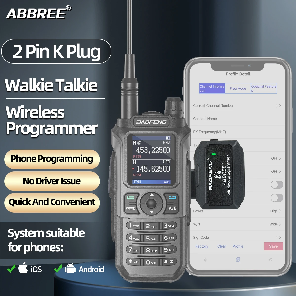 Walkie-Talkie-Bluetooth-Wireless-Programmer-Phone-APP-Programming-2-Pin-For-Baofeng-UV-5R-BF ...