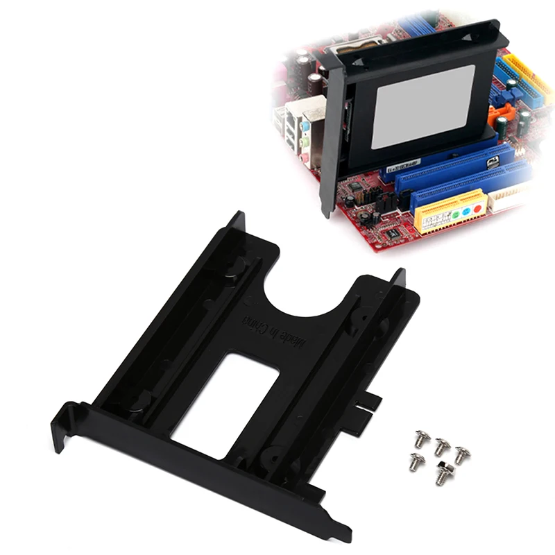 1Pcs-HDD-PCI-Bracket-PCI-Slot-2-5inch-HDD-SSD-Rear-Panel-Mount-Bracket ...