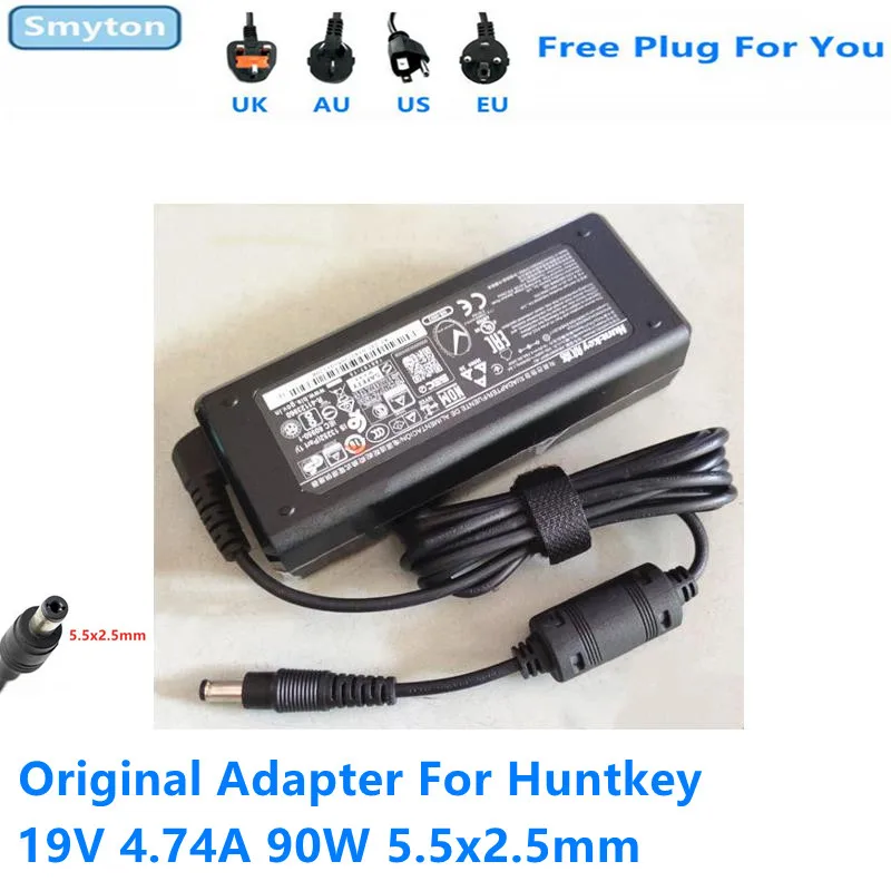 Original Ac Adapter Charger For Huntkey 19v 4.74a 90w Hka09019047-6u ...