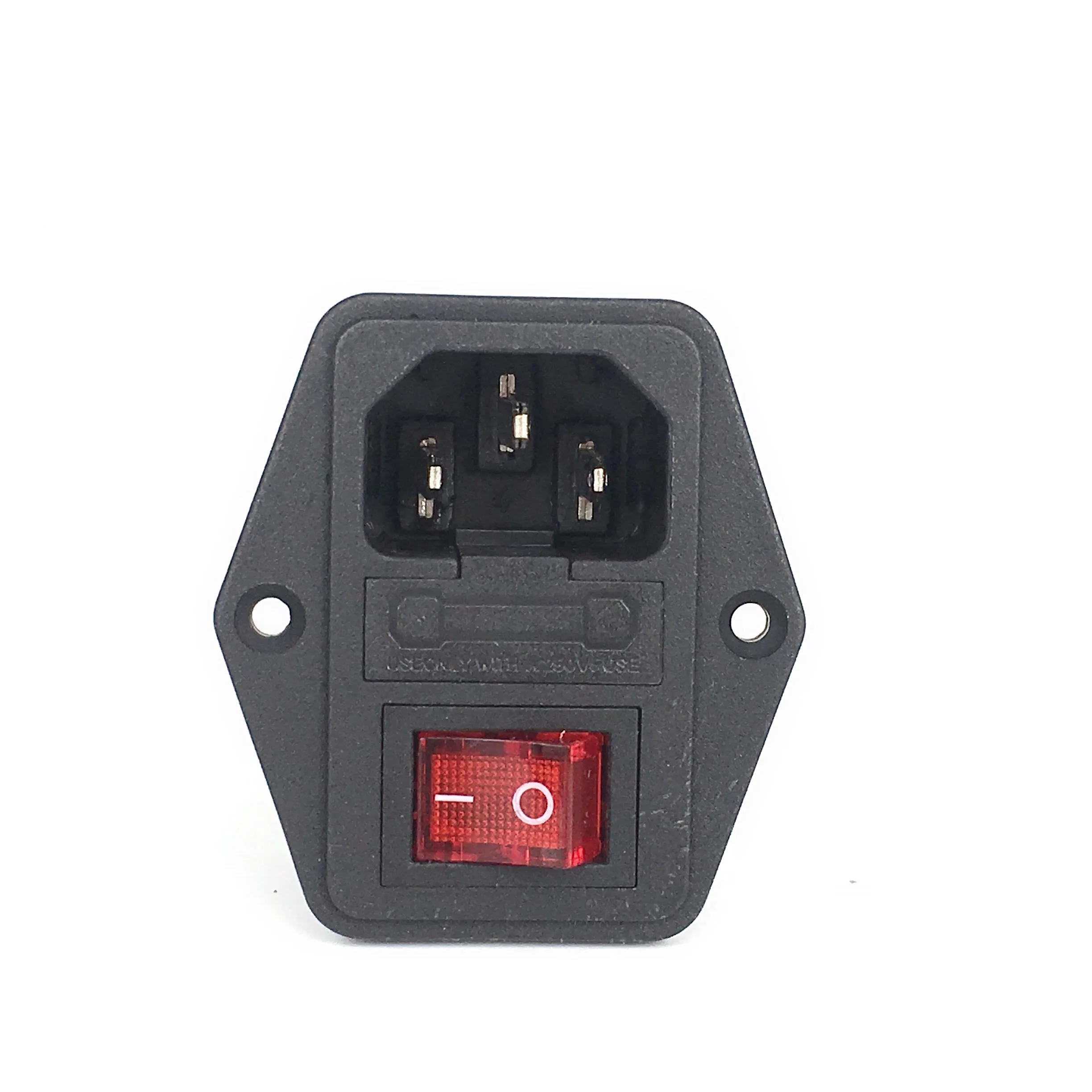 10Pcs-AC-Power-Cord-Inlet-Socket-Receptacle-Electric-Connector-With ...