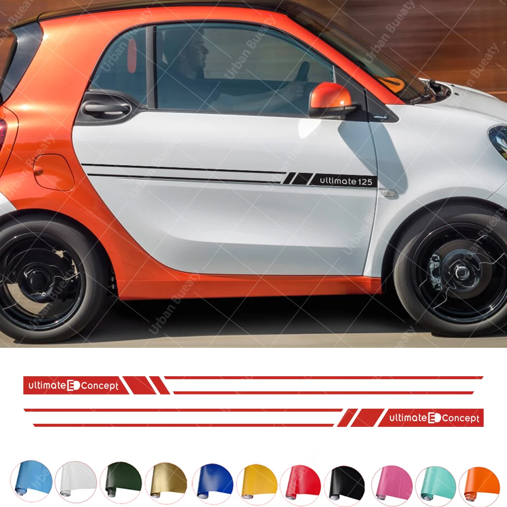 Colorful-Racing-Sport-Sticker-Car-Door-Side-Skirt-Vinyl-Decals-For ...