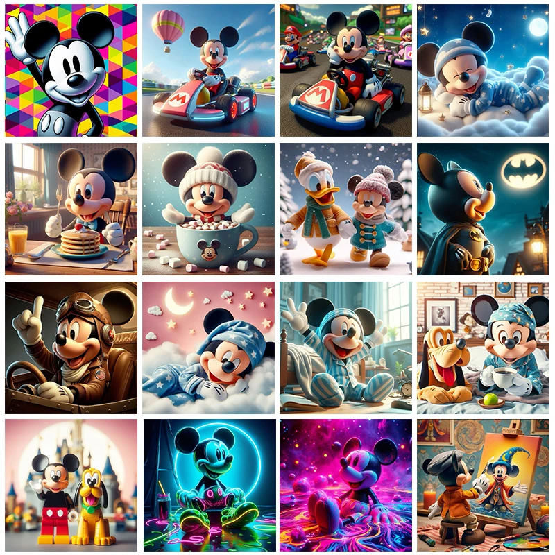 Disney-Mickey-Mouse-Diamond-Painting-Kit-Cartoon-Cruz-Bordados-Mosaico ...