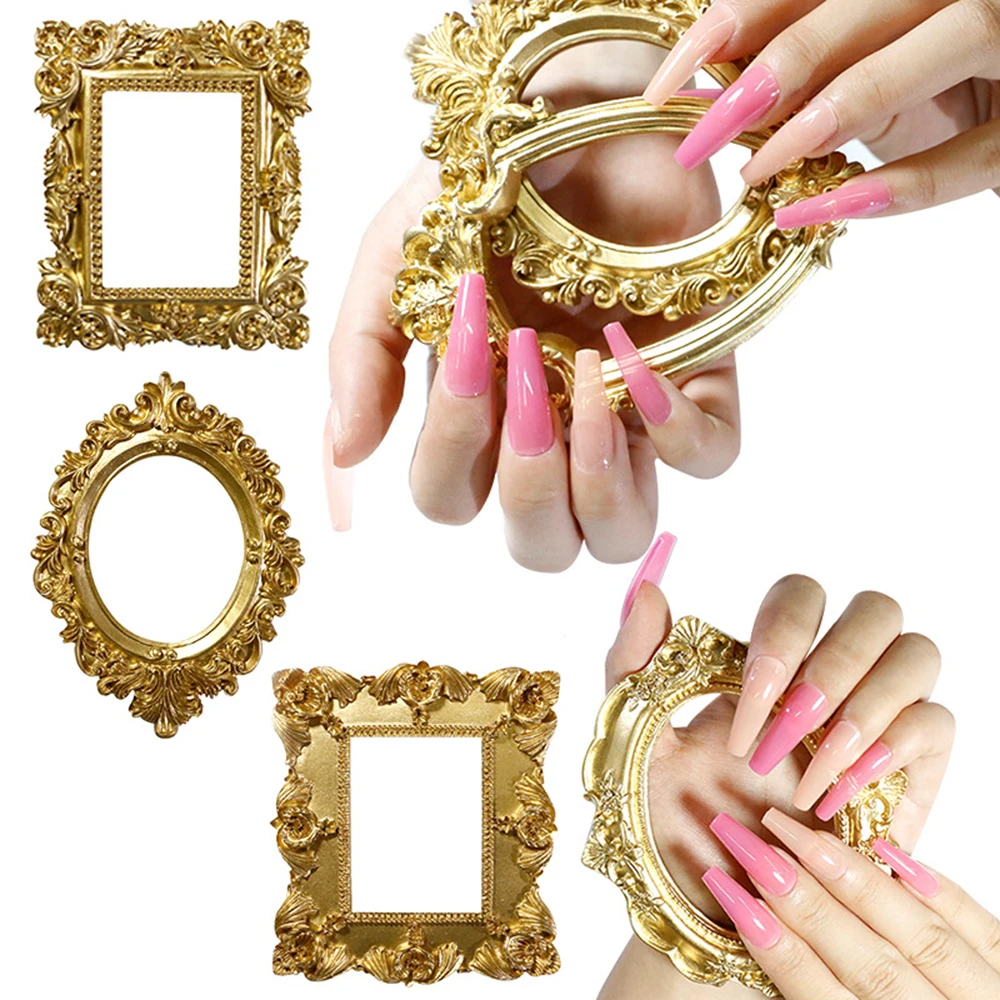 Decorations Nails Tools Photography Accessories Retro Gold Manicure ...