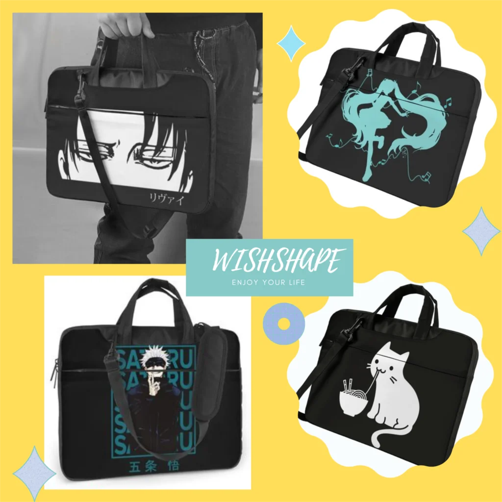 Japanese-Anime-Laptop-Bag-Case-Vintage-Bike-Computer-Bag-Clutch ...