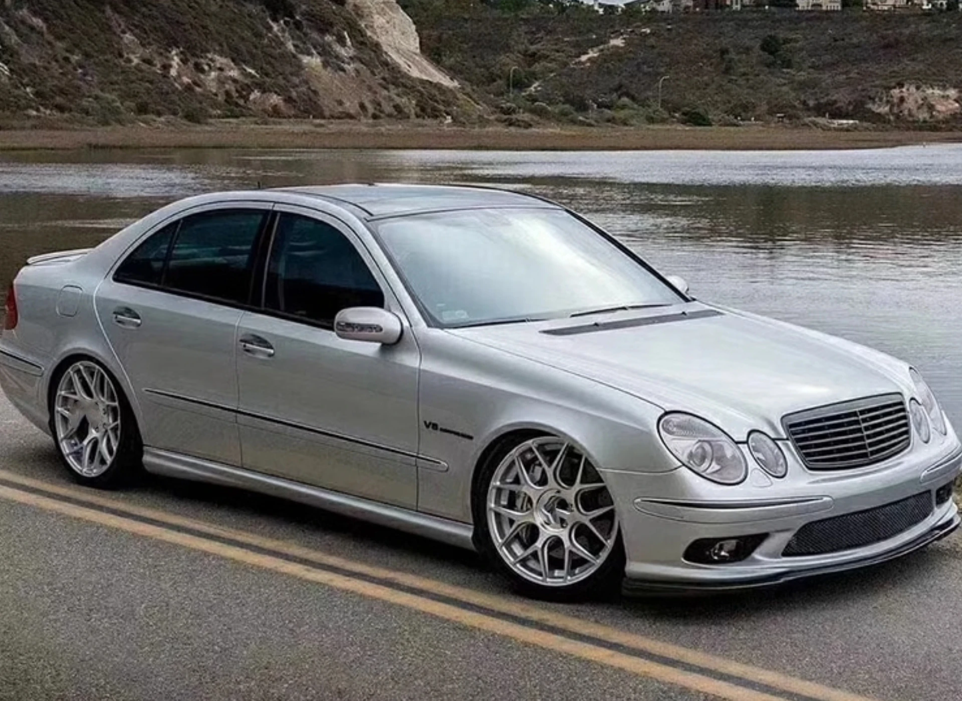 Front Rear Bumper Assembly Side Skirt Grille for Mercedes Benz E Class ...