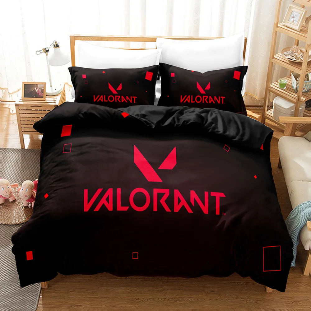 VALORANT-Shooting-Game-Quilt-Cover-Twin-Full-Size-With-Pillowcase-Home ...