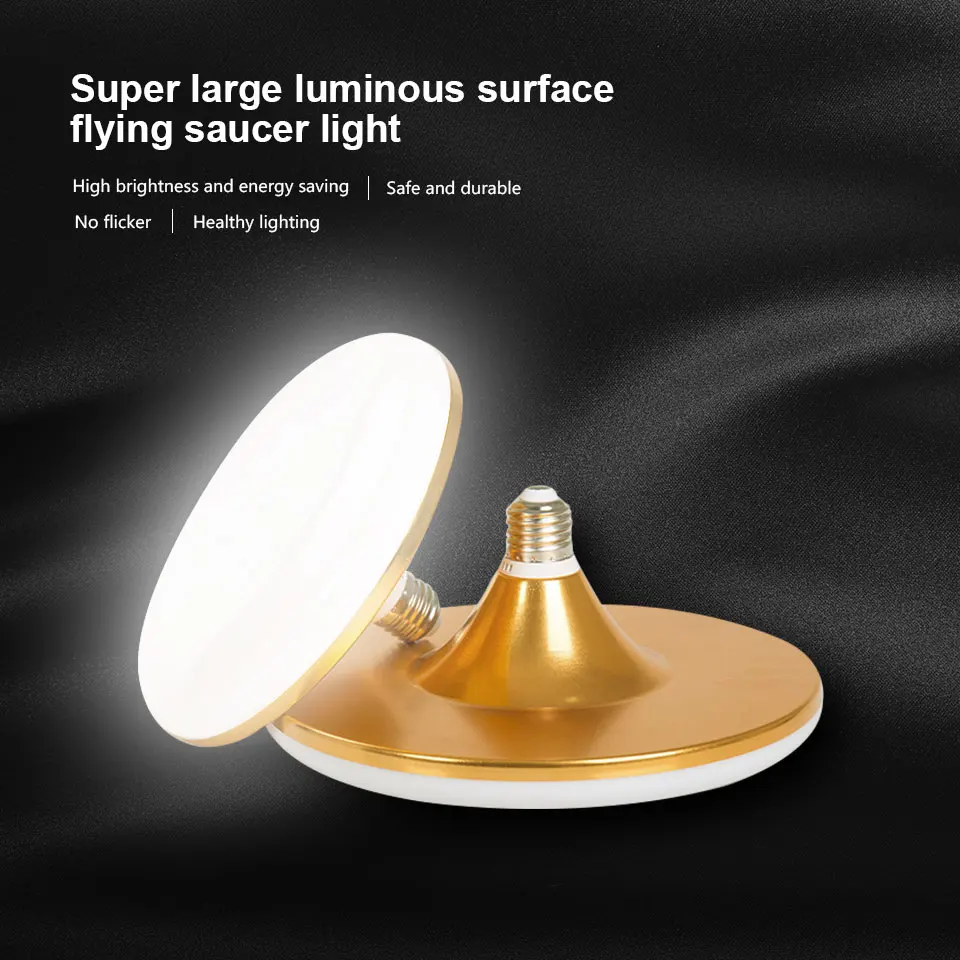 E27 lâmpada led 220v ufo lâmpada e27 lâmpadas led branco frio 15w 20 40 50 60 70w bombillas ...