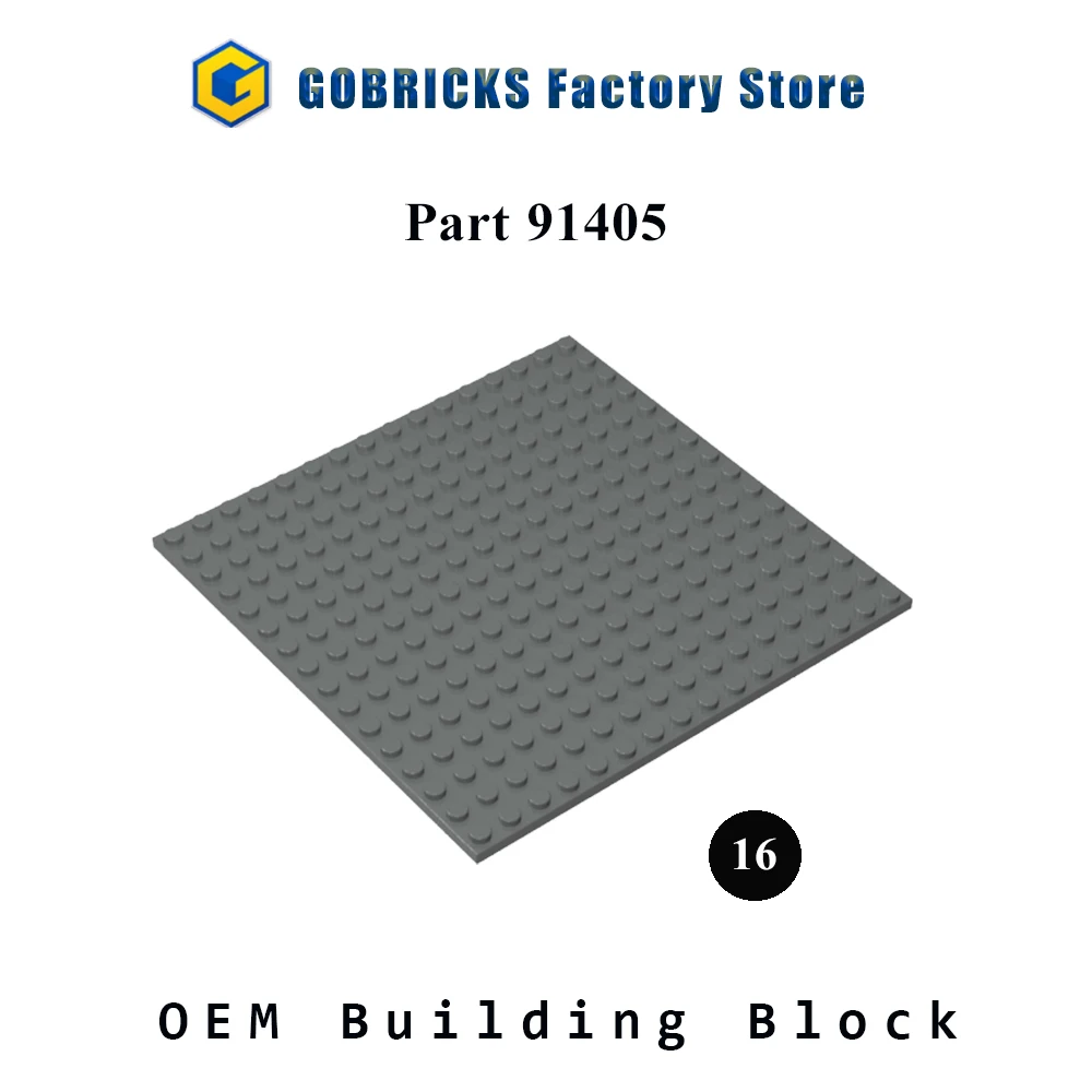 Gobricks 10PCs 91405 MOC Parts Plate Brick 16x16 Compatible with ...