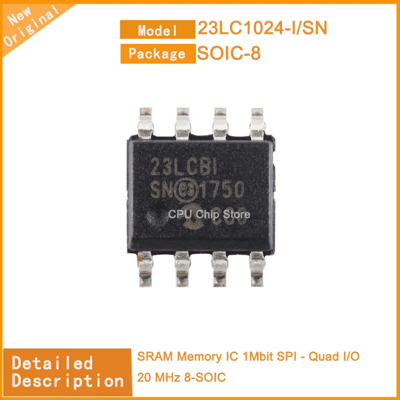 5Pcs-Lot-New-Original-23LC1024-I-SN-23LC1024-SRAM-Memory-IC-1Mbit-SPI ...
