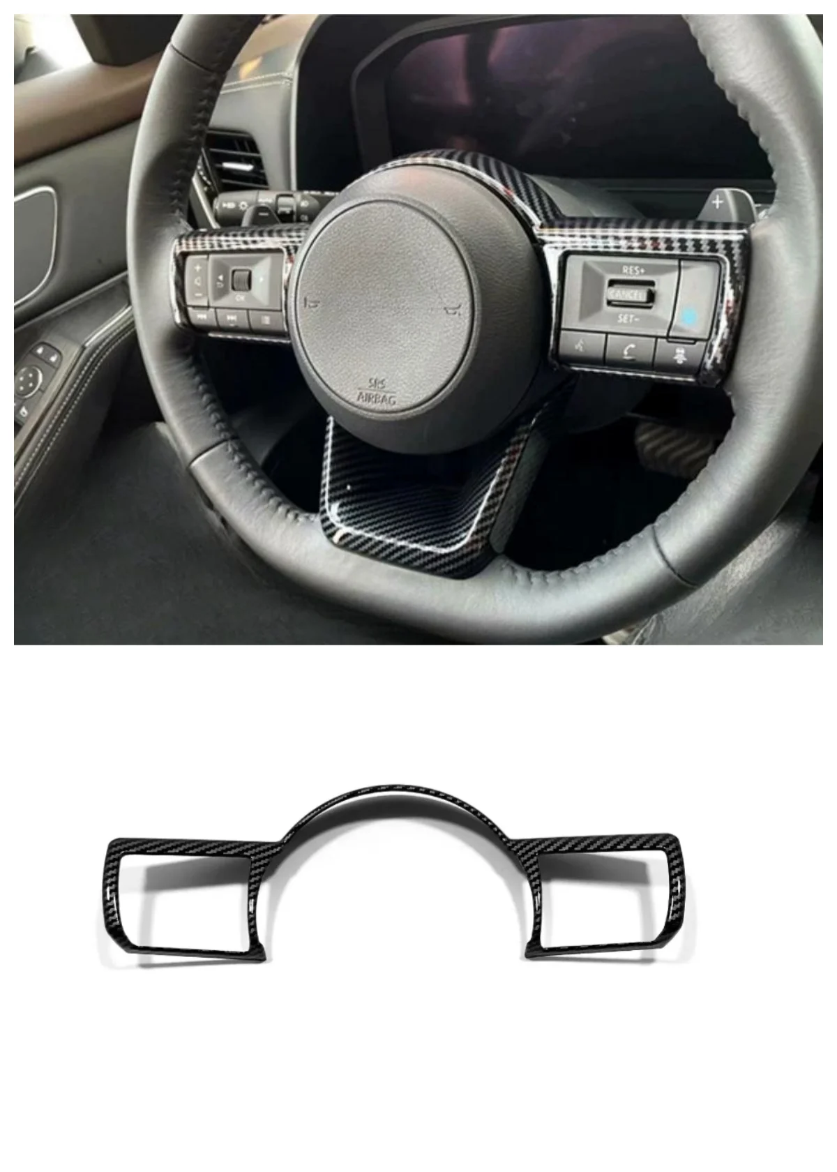 Suitable-for-Nissan-X-Trail-2022-U-shaped-steering-wheel-frame-steering ...