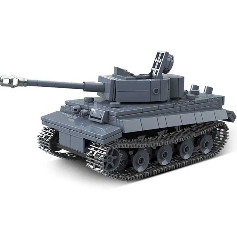 Militare-WW2-Mini-Panzer-Tiger-I-Tank-Block-World-War-Building-Brick ...