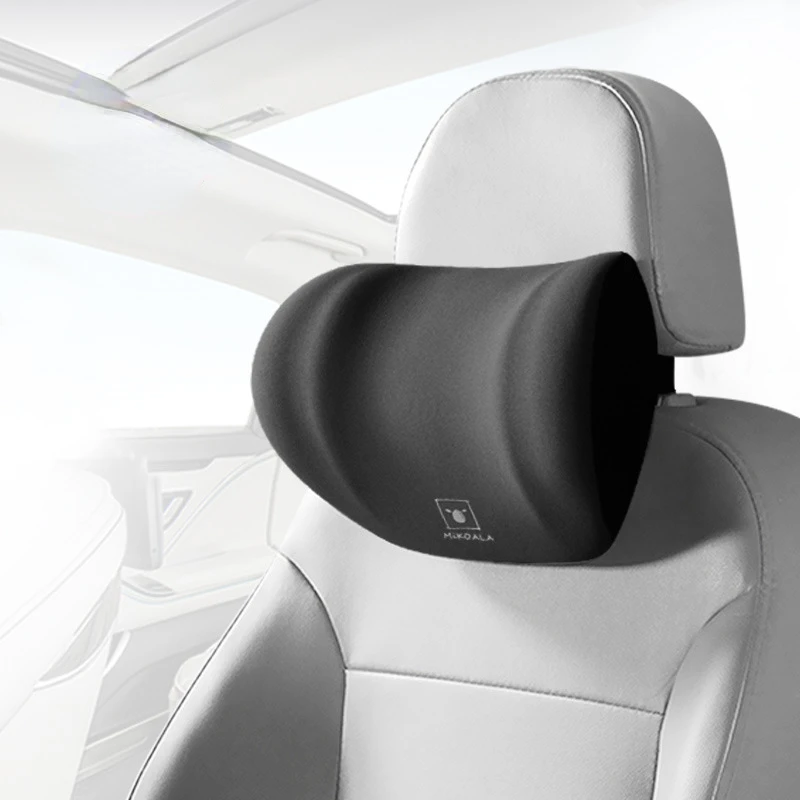 Reposacabezas de espuma viscoelástica para coche, almohada ajustable ...