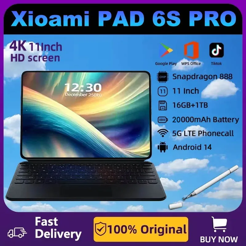 2024-original-xioami-pad-6s-pro-11-Polegada-tablette-hd-4k-android-14 ...