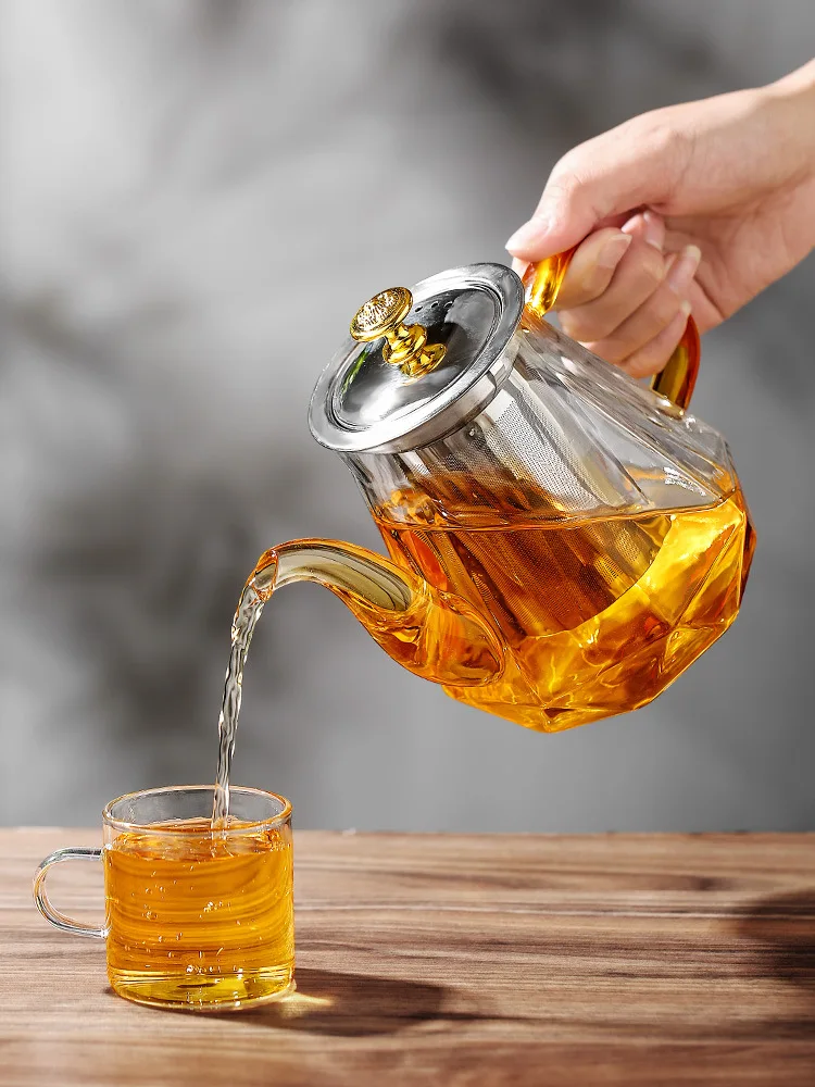 Glass-Teapot-with-Infuser-Heated-Resistant-Container-for-Flower-Tea ...
