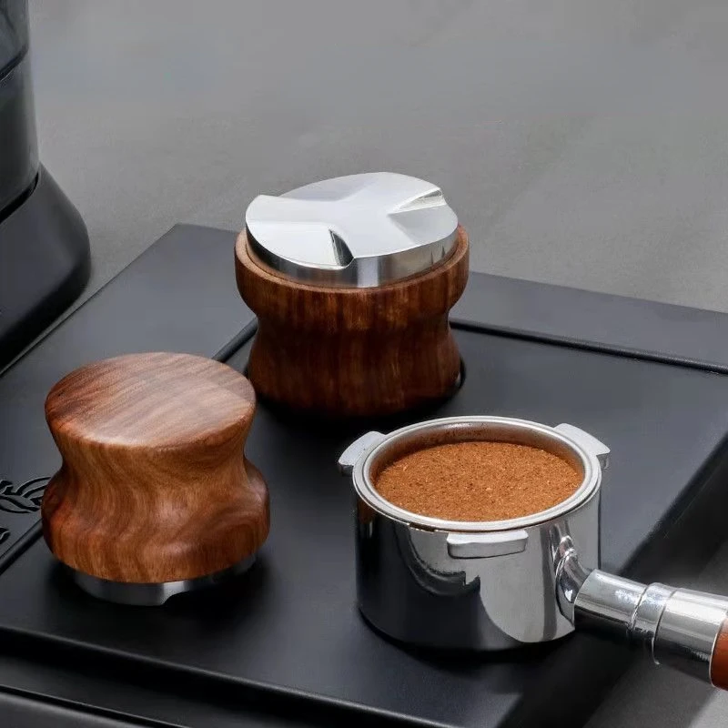 Wooden-Stainless-Steel-51-53-58-MM-Espresso-Coffee-Tamper-Powder-Press ...