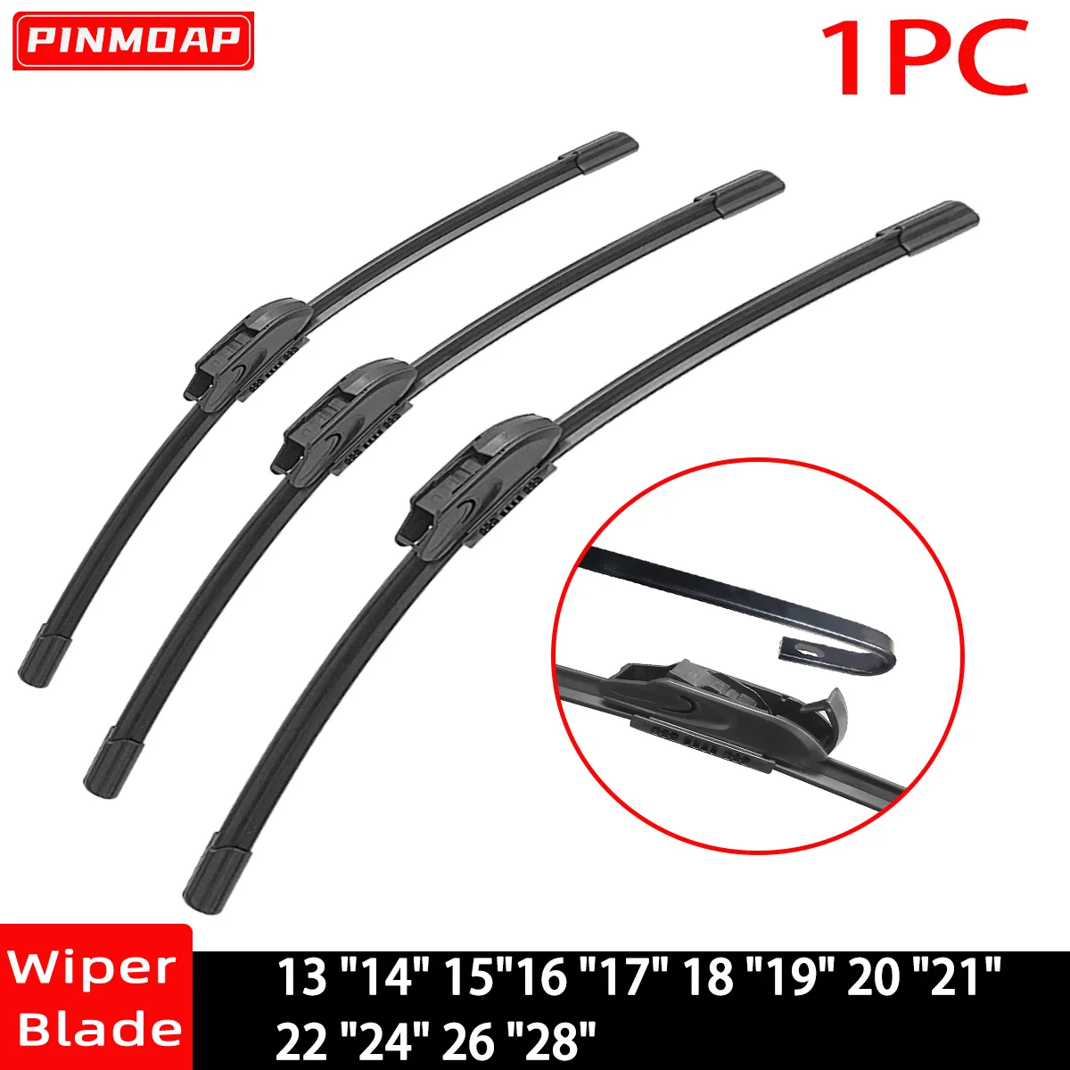 Car Wiper Blade J U-Shaped Hook 13 "14" 15 "16" 17 "18" 19 "20" 21 "22 ...
