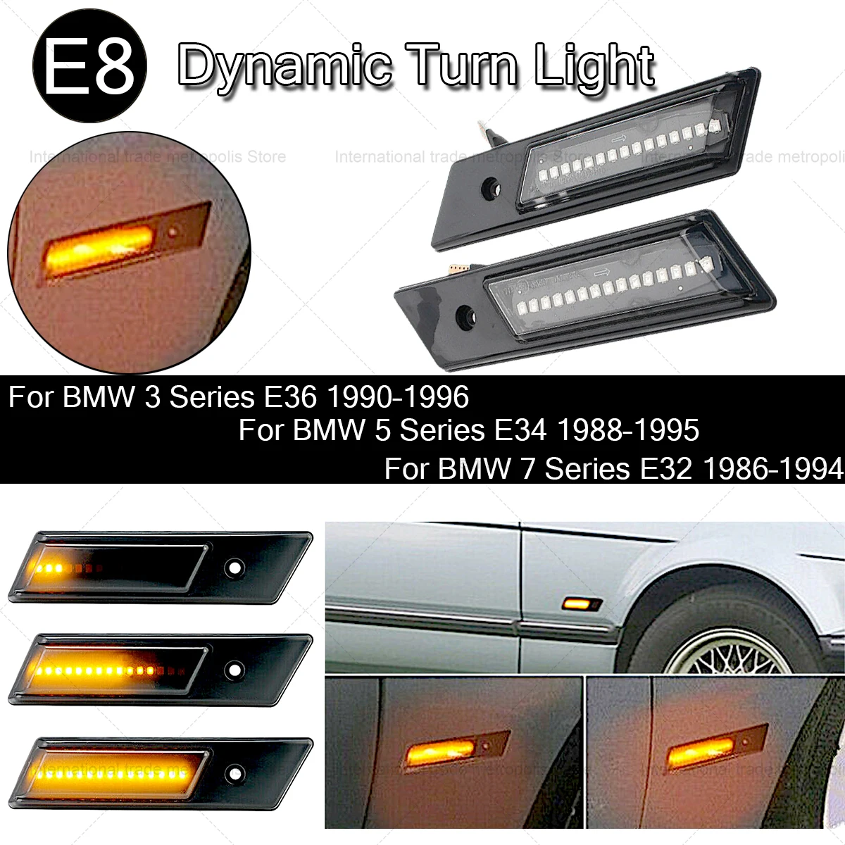 For-BMW-E32-E34-E36-1990-1996-M3-3-5-7-Series-LED-Dynamic-Luminaire ...