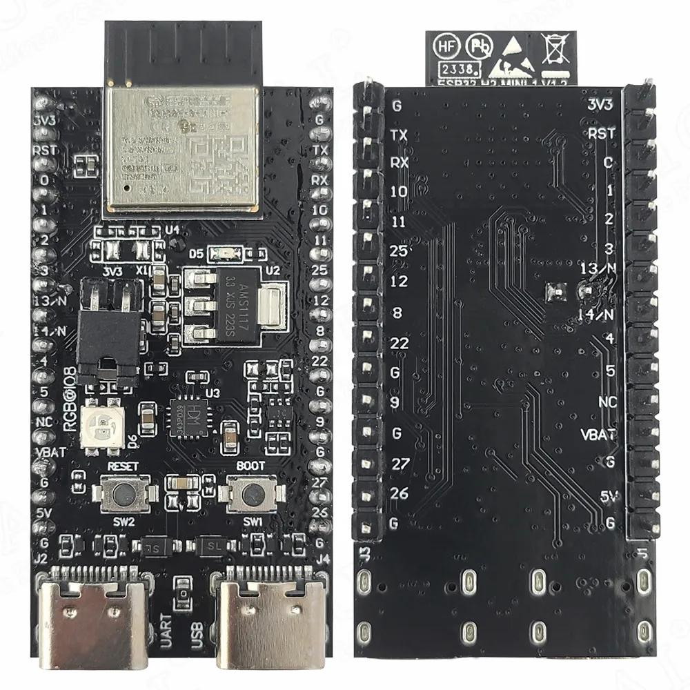 Tzt Esp32 H2 Devkitm Wifi Bluetooth H2 Series Thread Zigbee Ble Esp32 H2 Esp32 H2 Devkitm