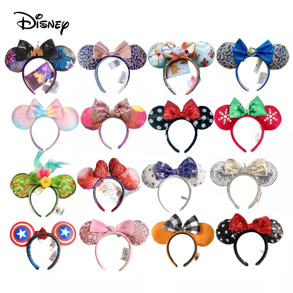 Diadema con lazo de orejas de Minnie y Mickey Mouse para adultos y ...